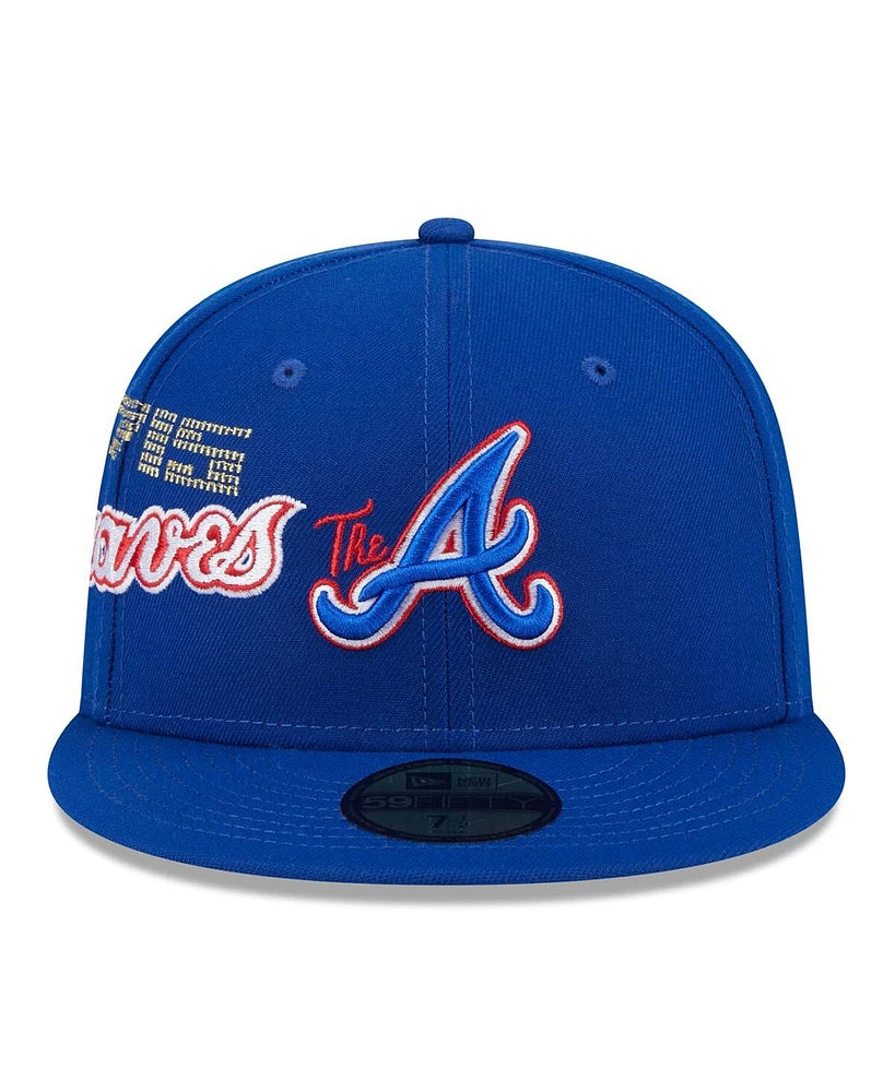 New Era Men's Royal Atlanta Braves City Connect Icon 59FIFTY Fitted Ha – Hovar.
