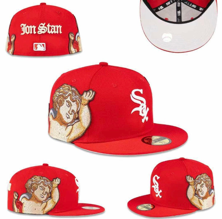 MLB New Era Red White Sox x Jon Stan Fitted Cap – Hovar.