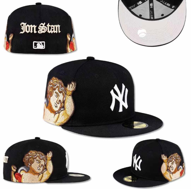MLB New Era Black NY x Jon Stan Fitted Cap – Hovar.